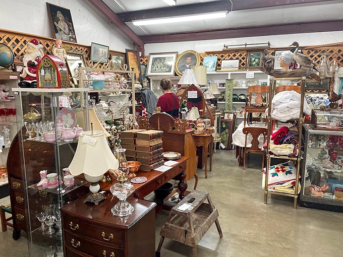 Antique furniture tells silent stories of Kentucky living rooms past, each wooden surface holding memories of family gatherings and Sunday dinners.