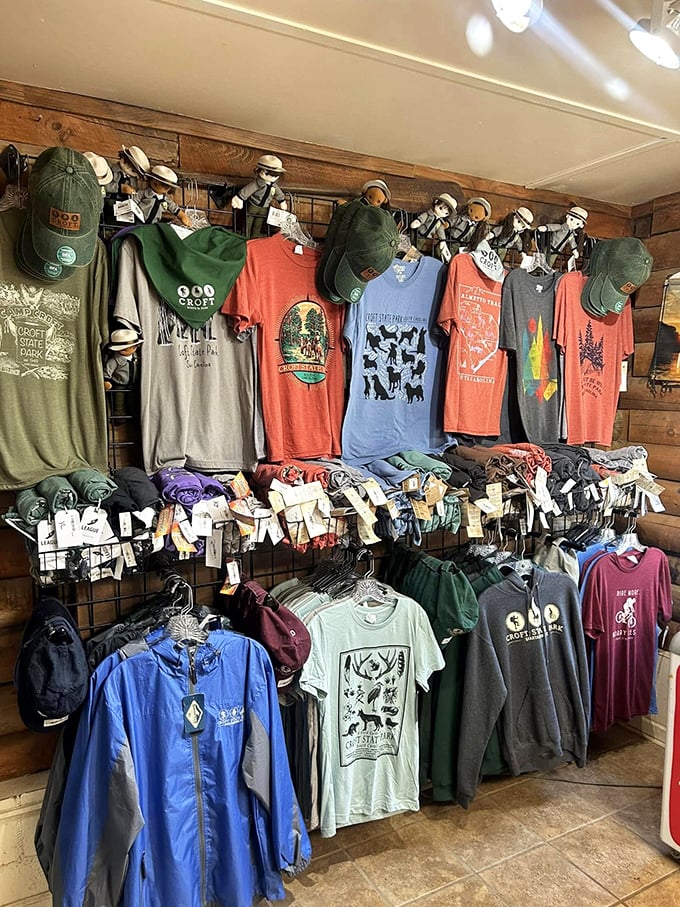 The gift shop&mdash;where "I hiked all day and all I got was this t-shirt" becomes a badge of honor rather than a complaint.