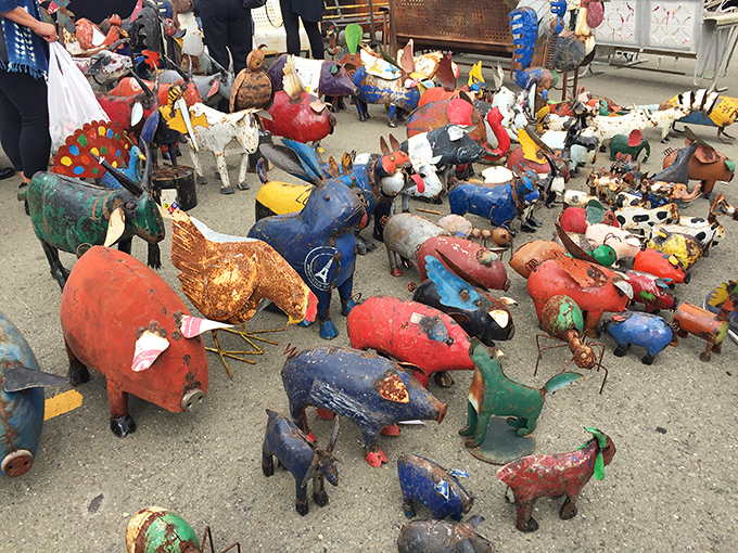 Folk art with personality to spare. These colorful handcrafted animal figures tell stories of rural craftsmanship that IKEA could never replicate.