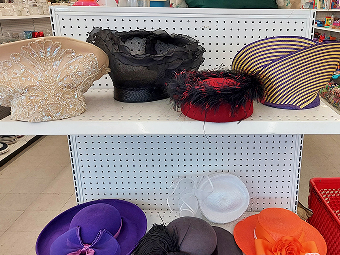 The hat section offers instant personality upgrades&mdash;from Kentucky Derby elegance to feather-trimmed drama for your next grand entrance.