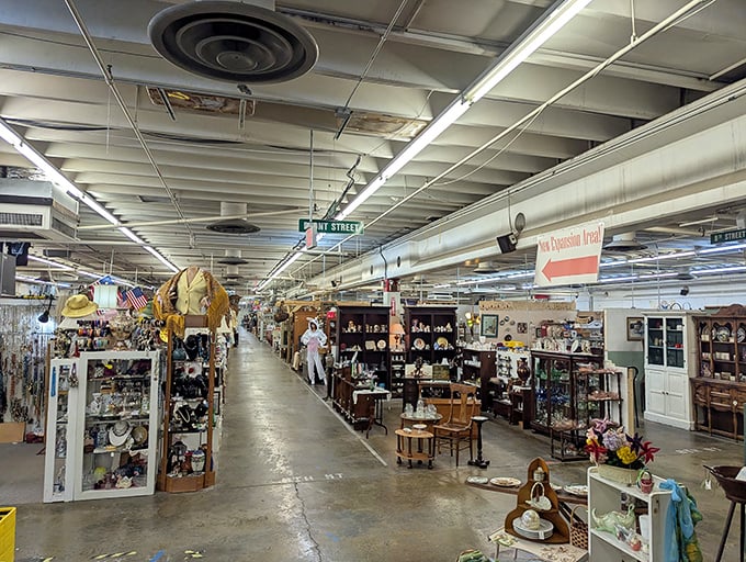 The mall's organized chaos follows a brilliant logic&mdash;street signs guide you through neighborhoods of nostalgia, preventing treasure hunters from becoming permanently lost in time.