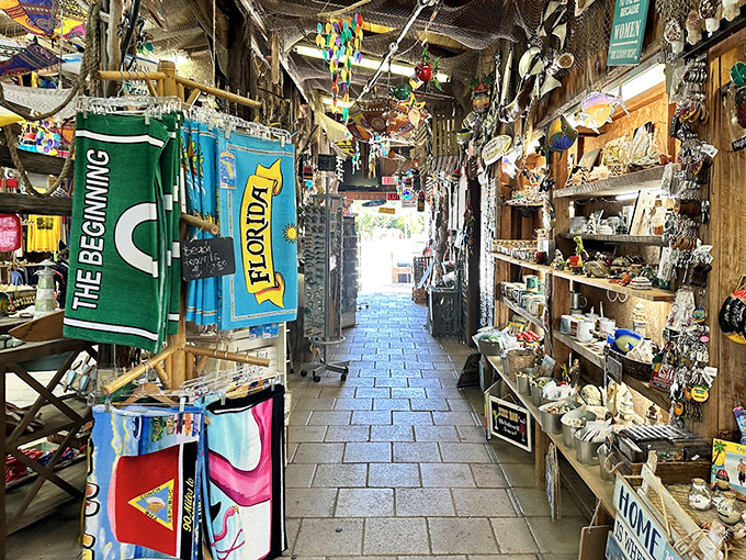 Treasure hunting at its finest. This narrow corridor of coastal curiosities offers everything from practical souvenirs to delightfully impractical conversation pieces.