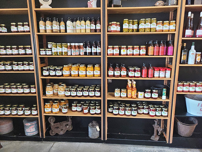 The jam collection rivals your aunt's pantry after harvest season&mdash;except these won't sit unopened until next Christmas.