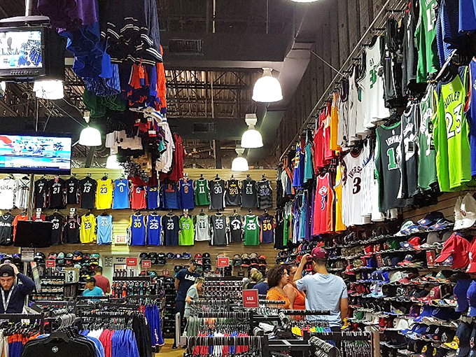 A sports fan's dream closet where you can dress like your heroes without the athletic requirements.