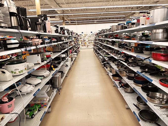 Kitchen gadget heaven or appliance purgatory? This aisle contains every cooking device someone once thought they couldn't live without.