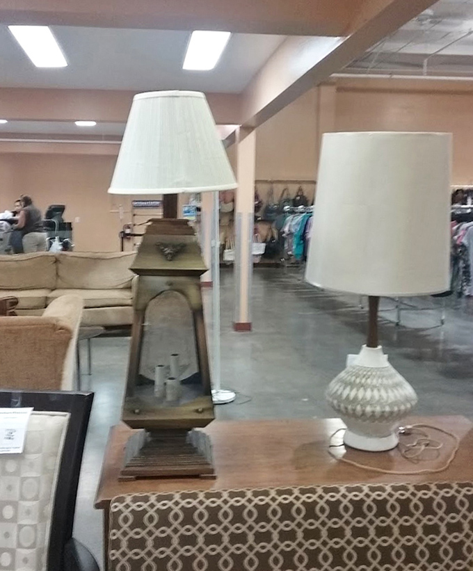 Lamps that have illuminated countless living rooms now wait for their second act—from mid-century modern to grandma-chic.