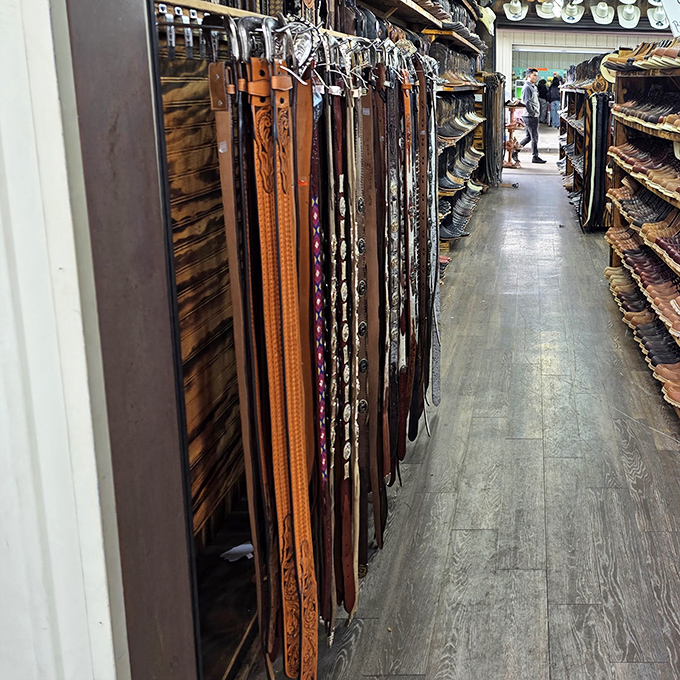 Leather belt alley&mdash;where the perfect waist accessory awaits. Like choosing the right wine with dinner, finding your ideal belt is an art form.