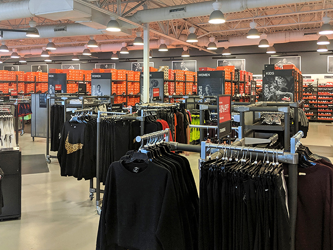 The Nike store's impressive layout makes finding your perfect athletic gear as organized as the workout routine you're totally going to start next Monday.