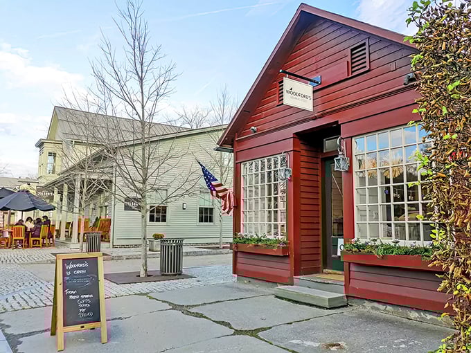 This crimson shop on Main Street isn't just a store&mdash;it's Kent's version of a Norman Rockwell painting come to life, complete with American flag.