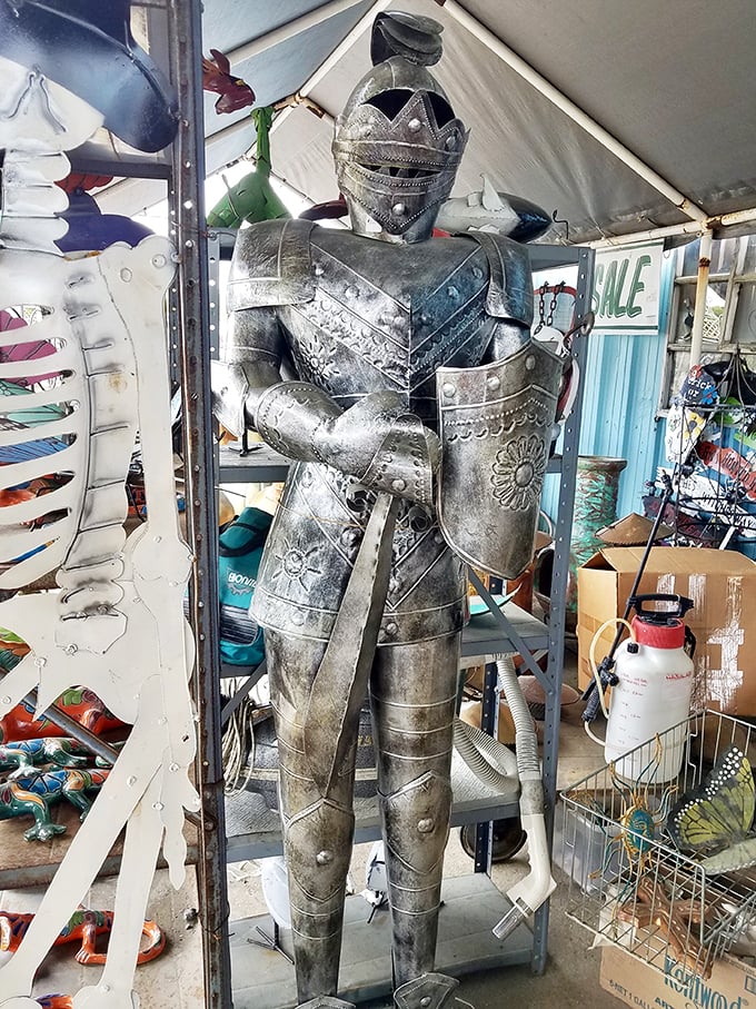 Not your average roommate&mdash;this knight in shining armor stands guard over treasures and might just be the conversation starter your living room needs.
