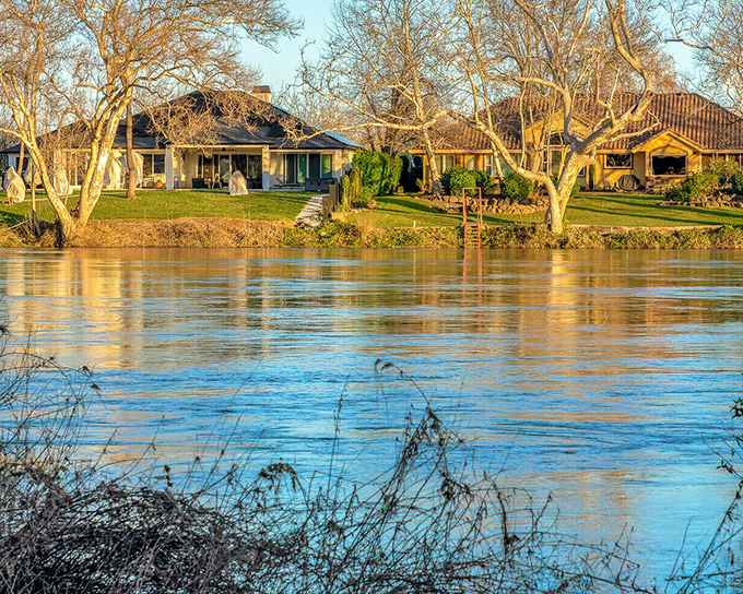Waterfront homes that make you wonder if you've been overthinking this whole retirement thing. The river provides both the view and the conversation starter.