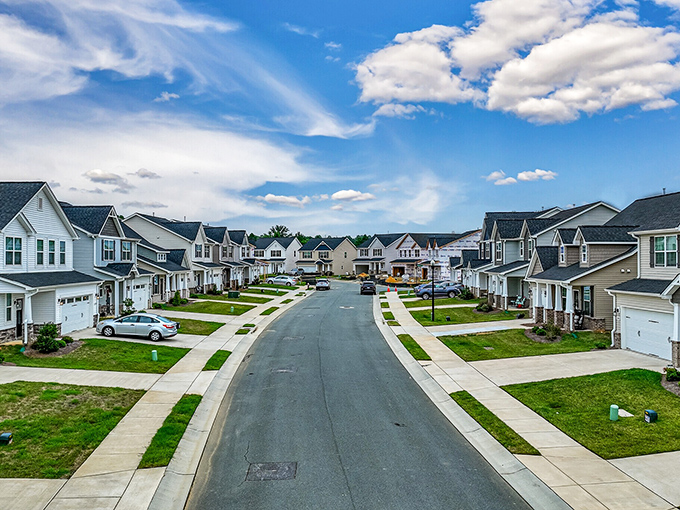 Modern neighborhoods with manicured lawns create Burlington's residential tapestry &ndash; proof that small-town living doesn't mean sacrificing contemporary comforts.