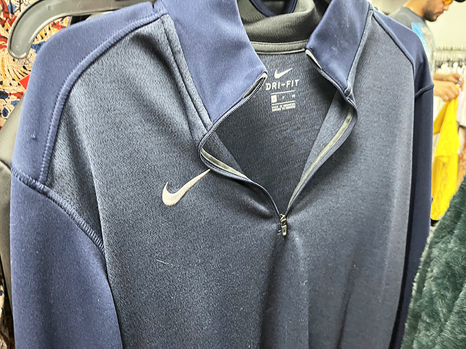 That Nike Dri-FIT quarter-zip looking suspiciously new. Someone's abandoned New Year's resolution is about to become your workout wardrobe victory.