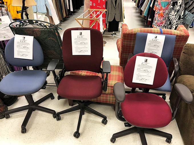 Office chair heaven for the WFH crowd. That plaid one is practically begging to support your next Netflix marathon or Zoom meeting.