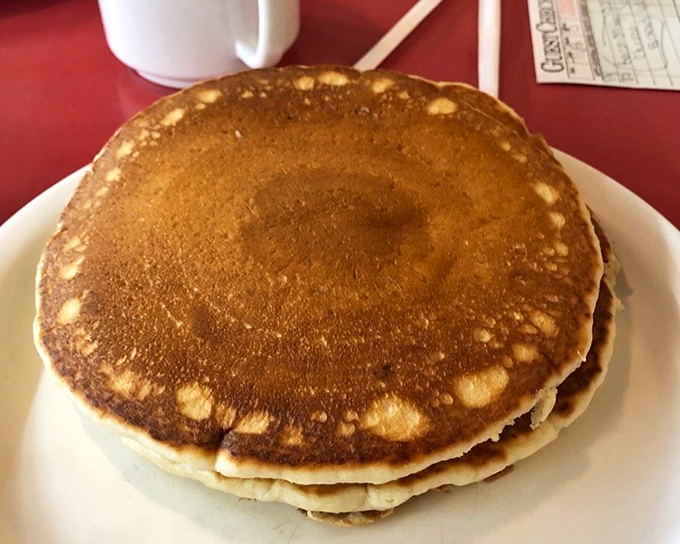 Pancakes with the perfect golden-brown complexion that would make even IHOP executives weep with envy.