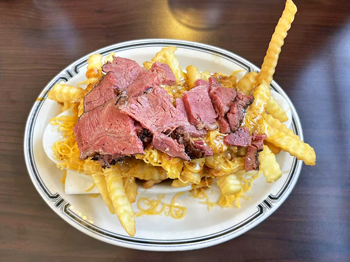 Pastrami chili cheese fries&mdash;proof that sometimes the most beautiful relationships are the ones nobody saw coming.