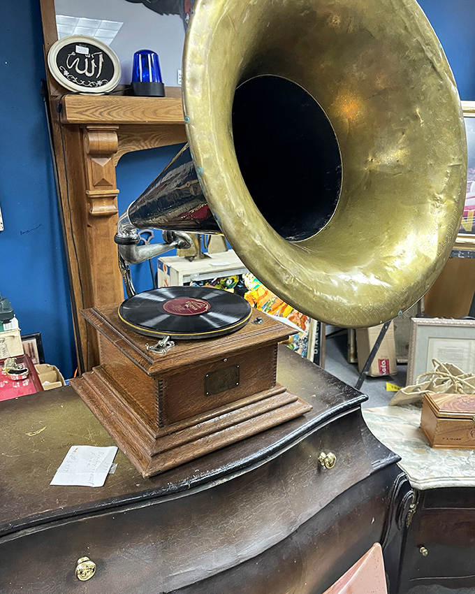 That gramophone has played everything from ragtime to Sinatra, its brass horn amplifying the soundtrack of the American century.