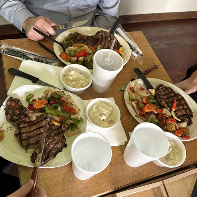 Steak night brings out the serious eaters. Those grill marks aren't just for show&mdash;they're flavor geography mapping out deliciousness.