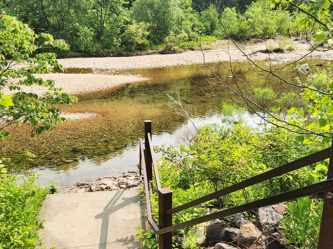 Peaceful riverside moments where the only soundtrack you need is water flowing over ancient stone.