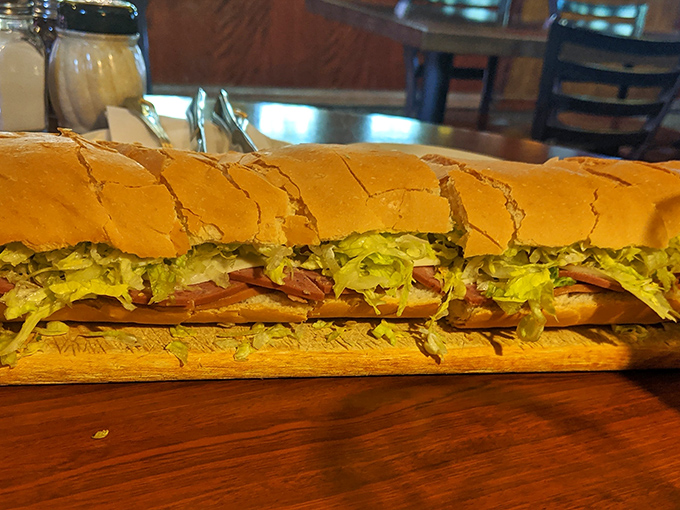 The submarine sandwich that launched a thousand return trips, packed with enough fillings to make each bite a perfect balance.