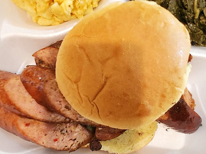 This sausage sandwich isn't playing games &ndash; it's bringing smoky, juicy perfection to the bun party, with a side of respect.