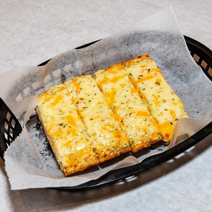 Cheesy garlic bread that's been upgraded to first class&mdash;the perfect absorbent companion for soaking up those precious seafood sauces.
