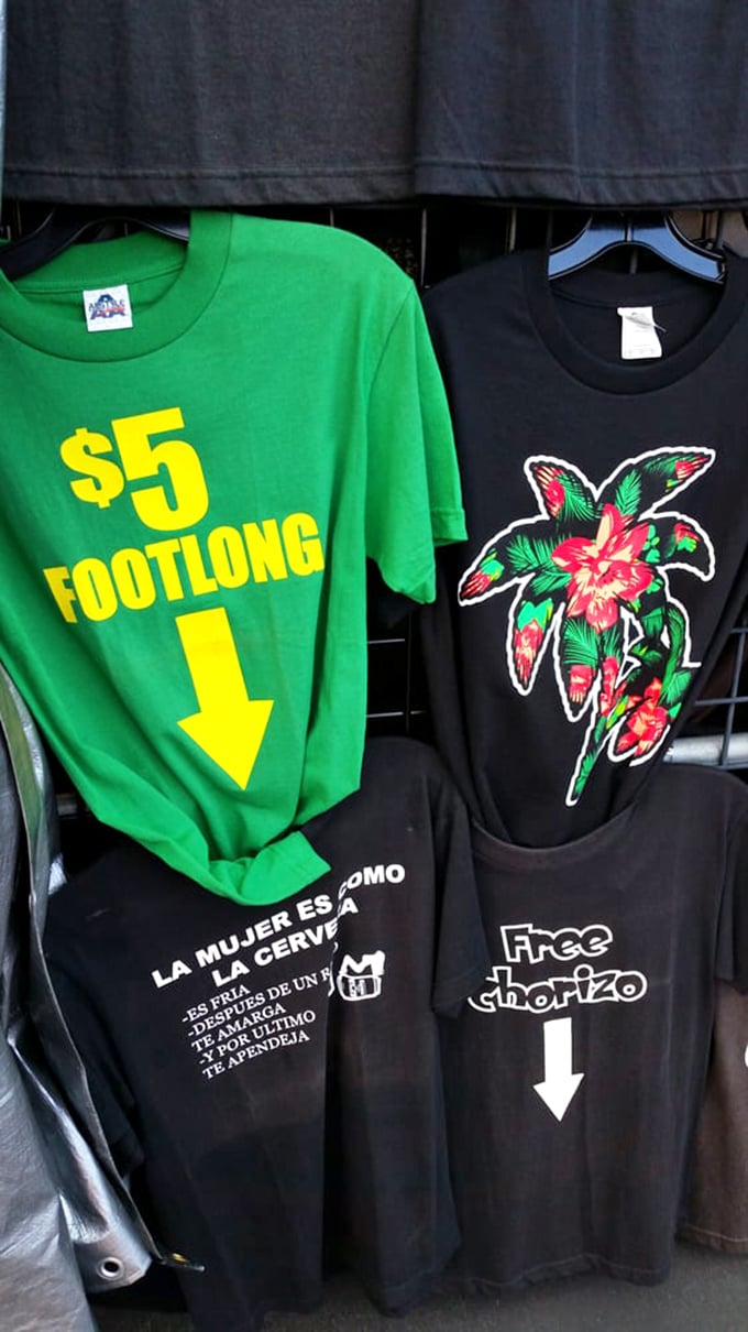 T-shirt philosophy in cotton form. Nothing says "I have a sense of humor" quite like walking around with "Free Chorizo" emblazoned across your chest.