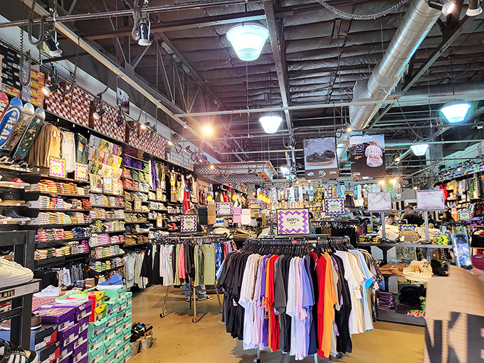 This treasure trove of apparel reminds us that organization is key&mdash;both in retail displays and in the closet you'll need to expand after visiting.