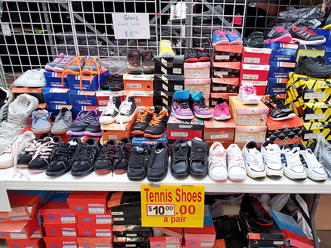 Shoe paradise or sneaker heaven? At these prices, you might finally fulfill your childhood dream of owning every color of the same style.