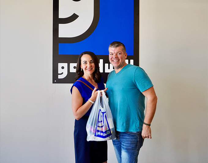 That satisfied smile says everything you need to know about scoring incredible deals on a beautiful shopping day.