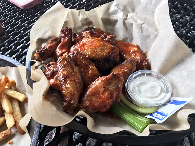 Wings that achieved their doctorate in smoke studies, graduating with honors in crispy-tender perfection.