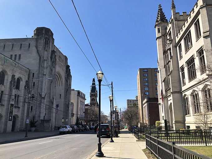 Historic streetscapes where every building tells a story, assuming you have time to listen instead of rushing to some pointless meeting.