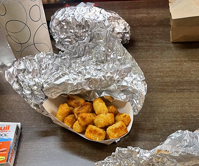 Golden-brown tater tots that crunch like autumn leaves. These potato nuggets have achieved the perfect balance between crispy exterior and fluffy interior.