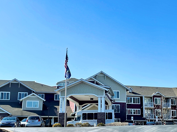 The kind of neighborhood where your biggest worry is choosing between coffee or tea on the patio.