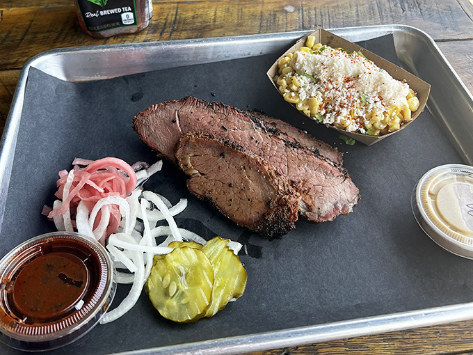 Tri-tip with all the fixings&mdash;proof that California's contribution to barbecue deserves a seat at the table alongside Texas traditions.