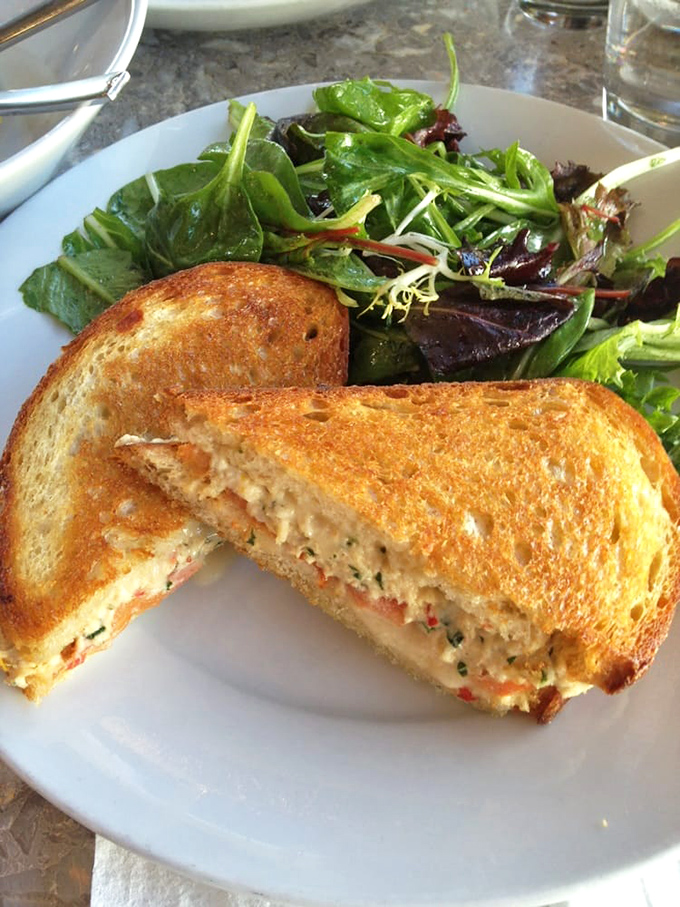 Behold the legendary tuna melt in all its glory&mdash;golden bread, melty cheese, and tuna that makes canned varieties hang their heads in shame.