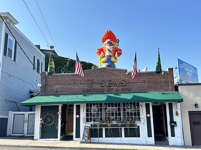 That lobsterman statue isn't just quirky decor&mdash;it's a beacon guiding hungry travelers to seafood salvation.