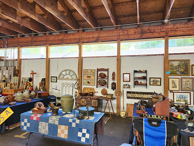 Allegan Antiques Market: "Tables stretching to the horizon, each one a miniature museum of everyday life. Bring comfortable shoes and curiosity."