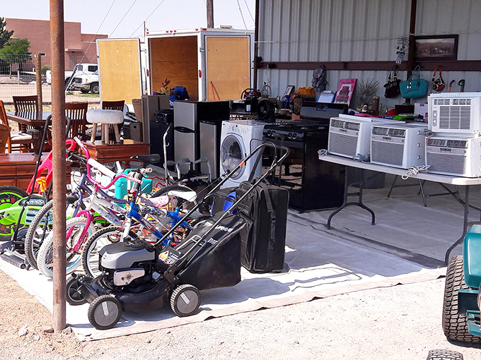 When appliances and bicycles share the same stage, you know you've found a true flea market!