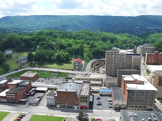 Bluefield's high-rises play peek-a-boo with mountain backdrops&mdash;a cityscape sandwich with a side of breathtaking Appalachian views!