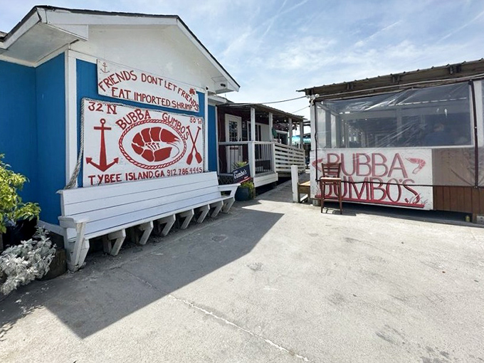 "Friends don't let friends eat imported shrimp" &ndash; this bold declaration tells you everything about their commitment to local catches.