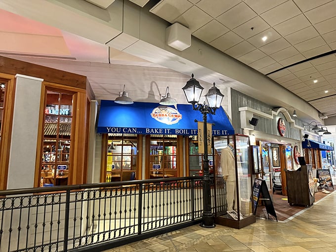 Bubba Gump's mall location brings shrimp-loving movie magic to shoppers who suddenly realize they're absolutely starving.
