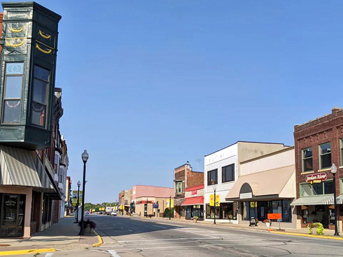 Charles City's downtown streets blend history with hospitality in a setting where your budget breathes easier.