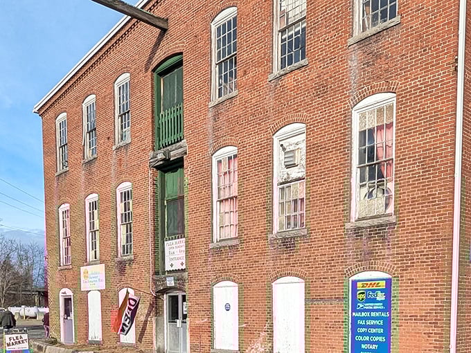 Those historic brick walls witnessed manufacturing history—now they shelter a different kind of commerce where everyone finds something special.