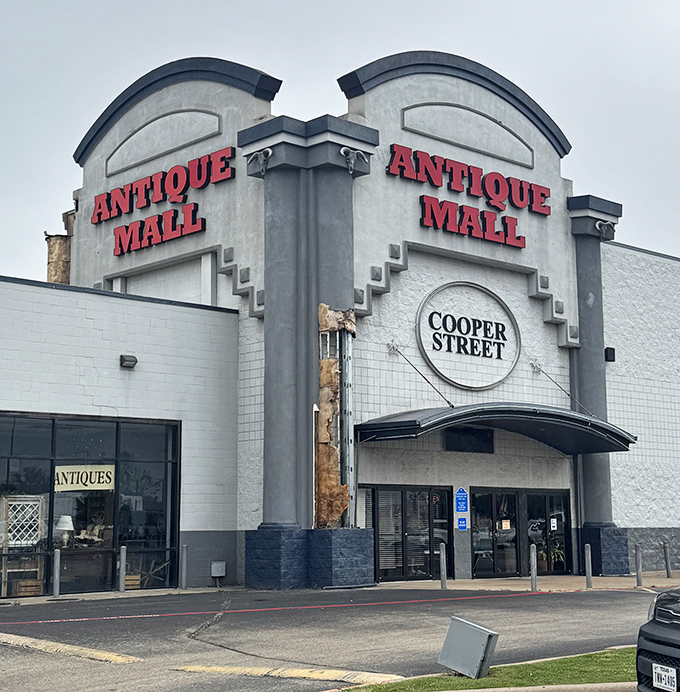 Step right up to Cooper Street's treasure palace - where vintage dreams meet Texas-sized reality under one magnificent roof.