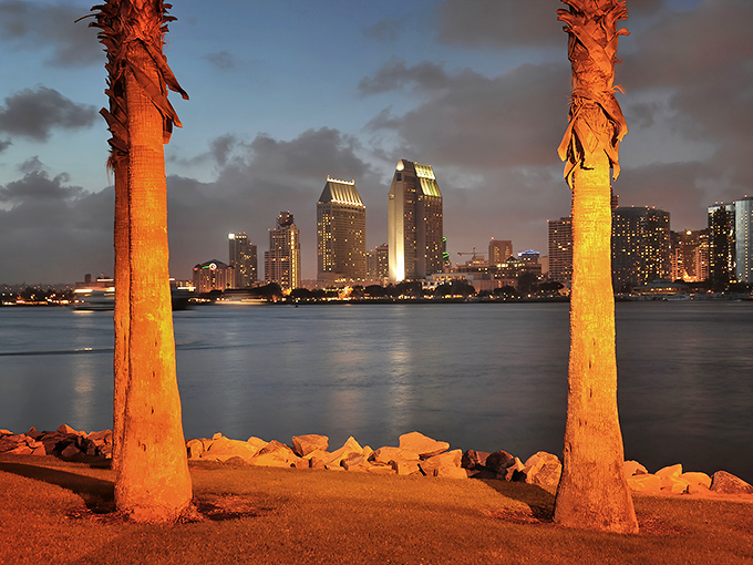 Coronado's skyline view across the bay makes every sunset feel like a private show.