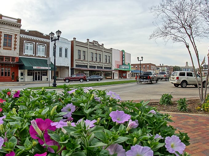 Crowley's main street blooms with petunias that seem to say, "Who needs Manhattan when you've got affordable charm?"