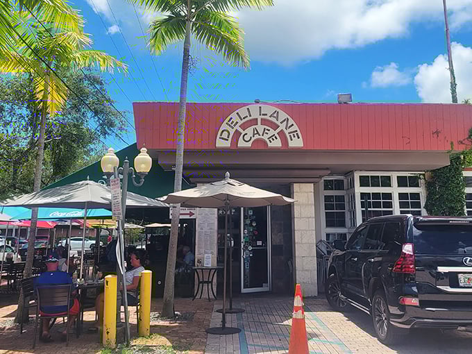 Deli Lane's vine-covered charm feels like stumbling upon a secret garden. Those umbrellas have witnessed countless Miami brunches!