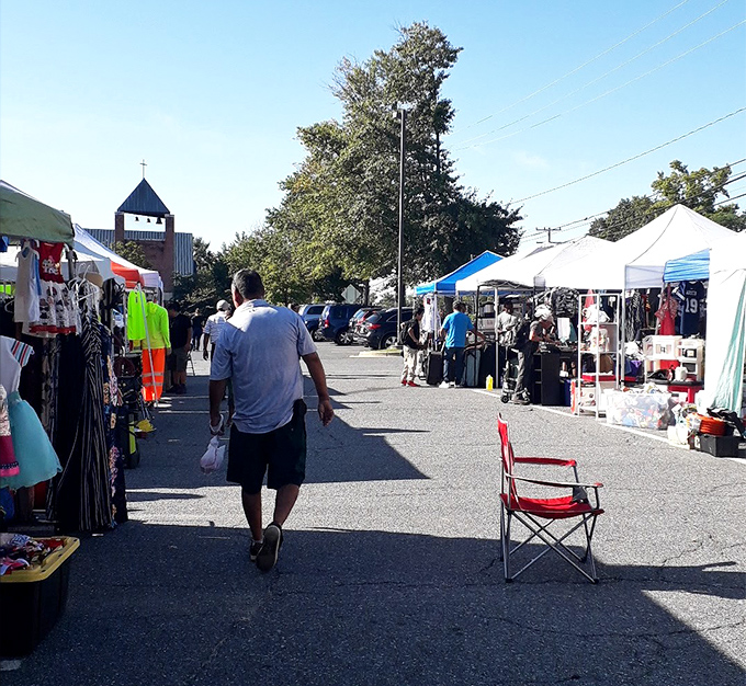 St. Mark's flea market proves that church parking lots can become shopping sanctuaries filled with community spirit.