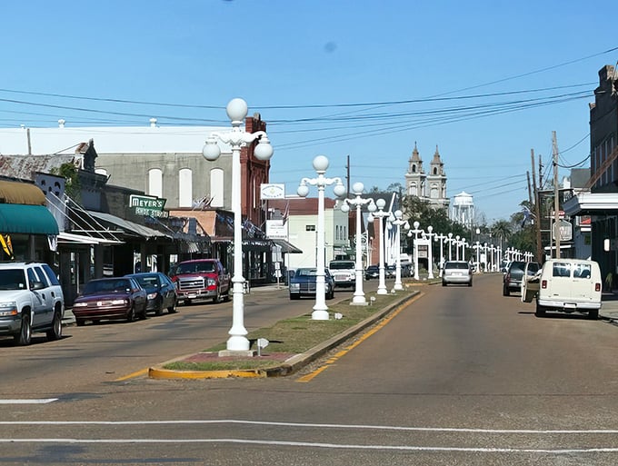 Franklin's main street showcases restored buildings that prove small towns can be both historic and vibrantly alive.
